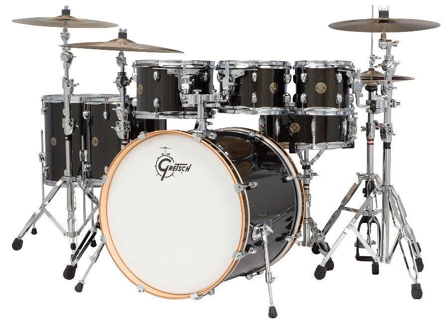 Bateria Gretsch New Catalina Maple CM1 Black Bronze Sparkle 22",8",10 ...